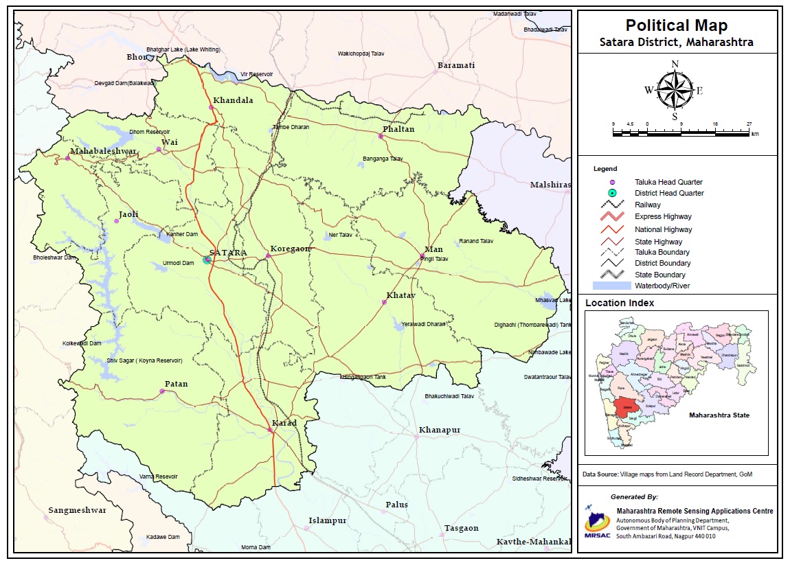 Satata District Political Map