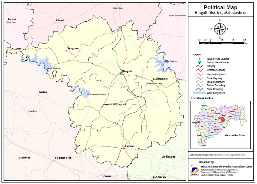 Hingoli District Political Map