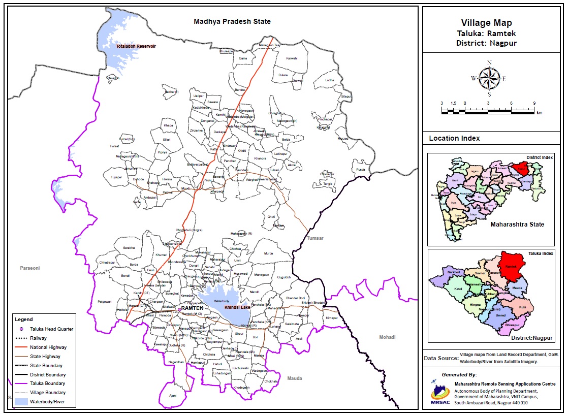 Ramtek Taluka Village Map