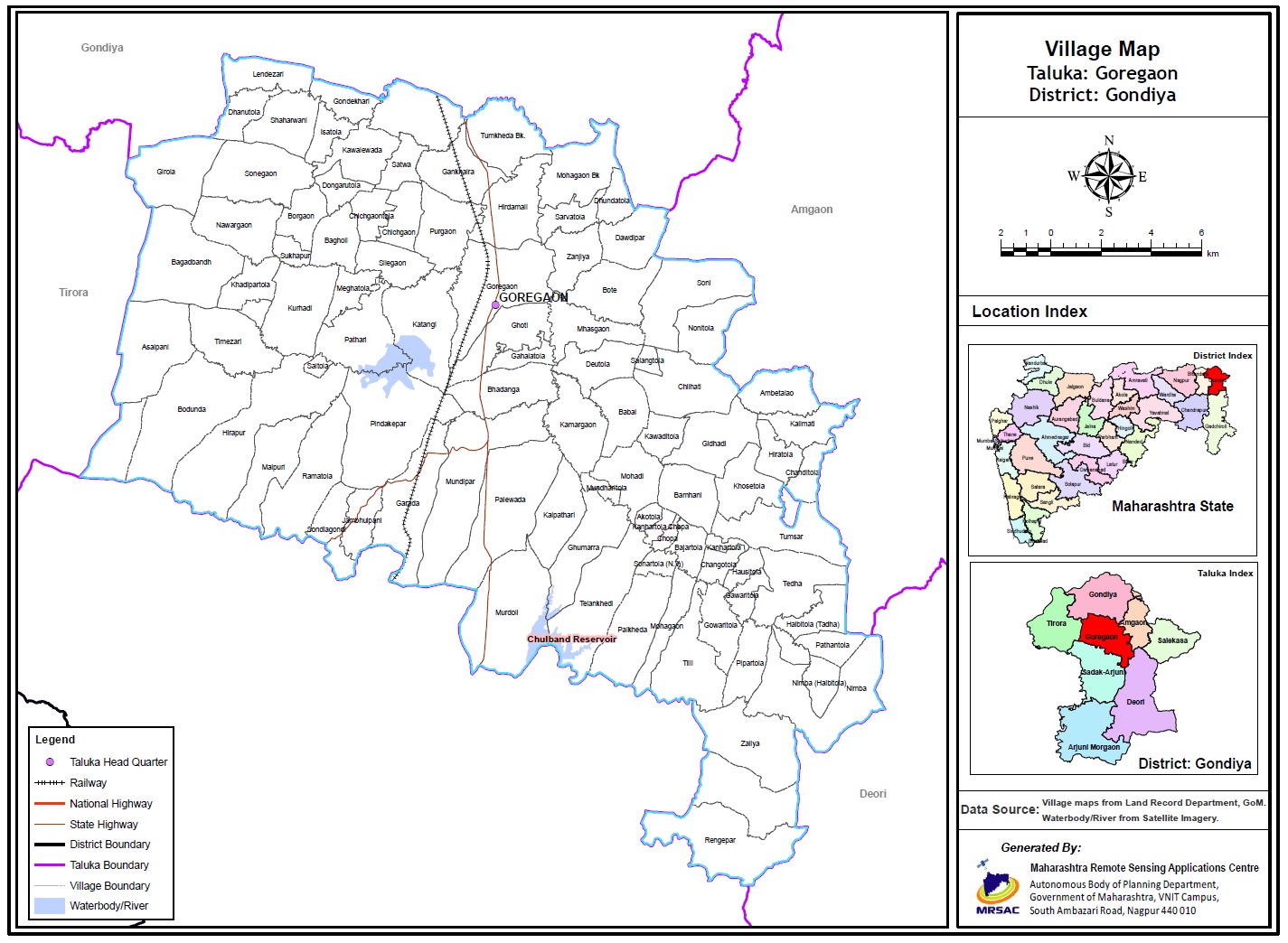 Goregaon Taluka -Village Map